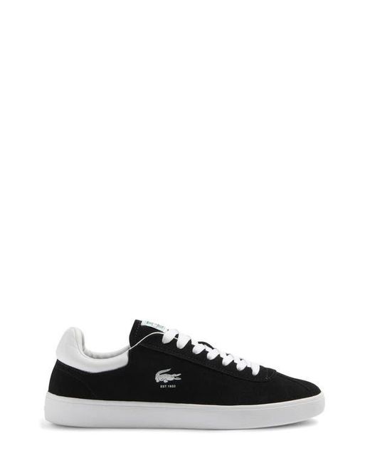 Lacoste Baseshot Leather Sneaker in Black for Men | Lyst