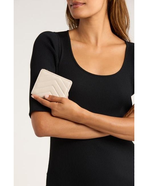 MUNDI SMALL LEATHER GOODS Quilted Bifold Wallet in Natural | Lyst