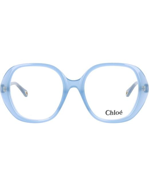 Chloé 53Mm Core Oversize Optical Frames in Blue | Lyst
