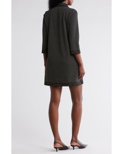 Max Studio Collared Polo Dress in Black | Lyst