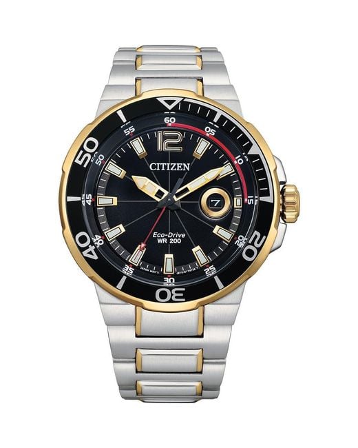 Citizen Dive Style Bracelet Watch, 46Mm in Metallic for Men | Lyst