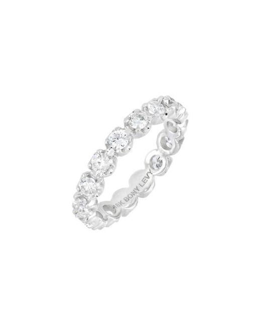 Bony Levy Audrey 18K Diamond Eternity Ring in White | Lyst