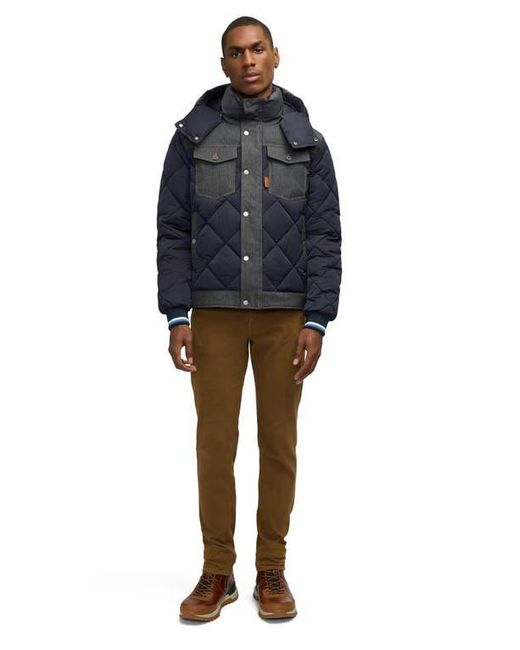 Scotch & Soda Oren Water Repellent Hooded Puffer Jacket in Blue for Men ...