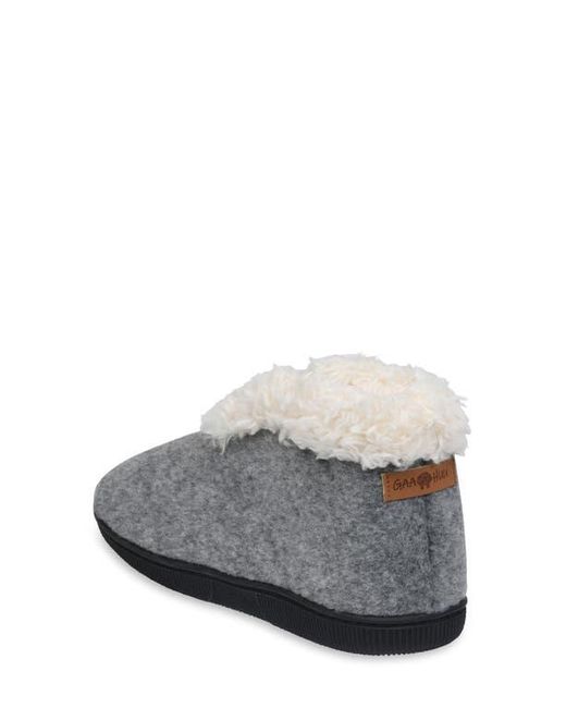 GAAHUU Faux Wool & Faux Shearling Slipper in Gray | Lyst