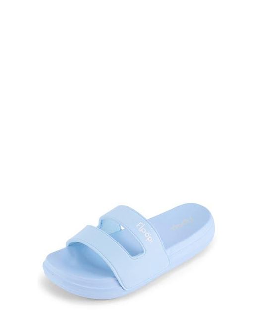 FLOOPI Double Band Slide Sandal in Blue | Lyst