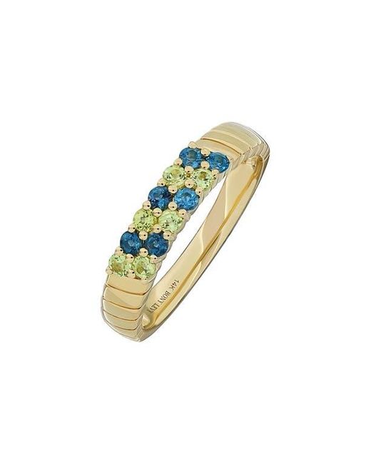 Bony Levy 14K Stackable Band Ring in Blue | Lyst