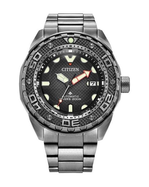 Citizen Promaster Dive Automatic Bracelet Watch, 45Mm in Gray for Men ...