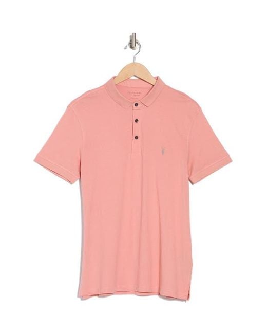 AllSaints Vidal Polo in Pink for Men | Lyst