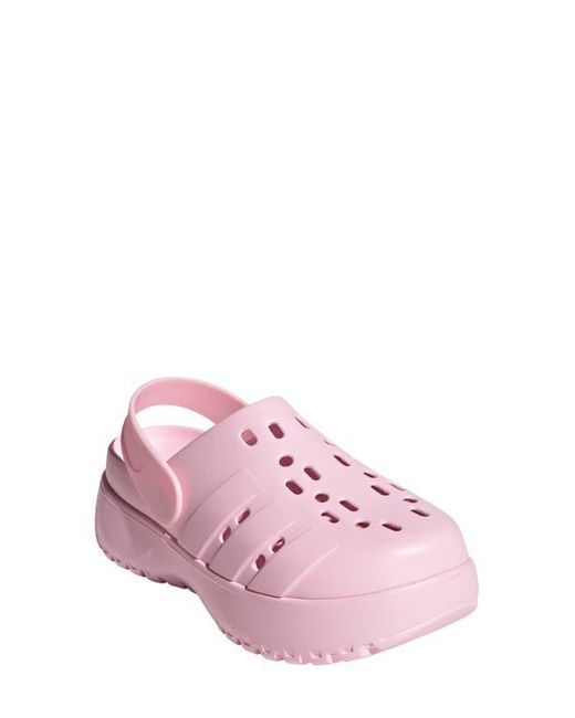 adidas Adilette Platform Clog in Pink | Lyst