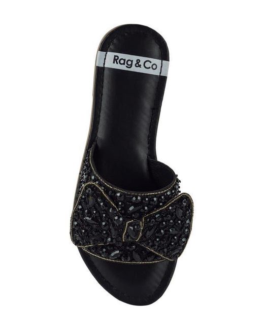 Rag & Co Pipa Slide Sandal in Black | Lyst