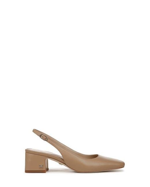 Sam Edelman Terra Slingback Pump in Natural | Lyst