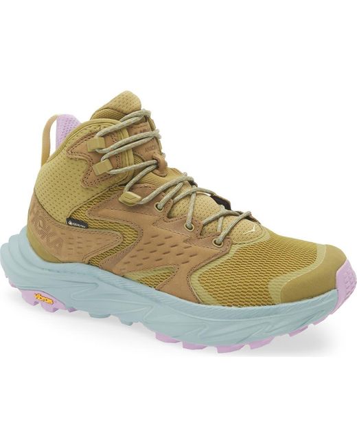Hoka One One Anacapa 2 Gore-Tex Waterproof Mid Hiking Shoe in Green | Lyst