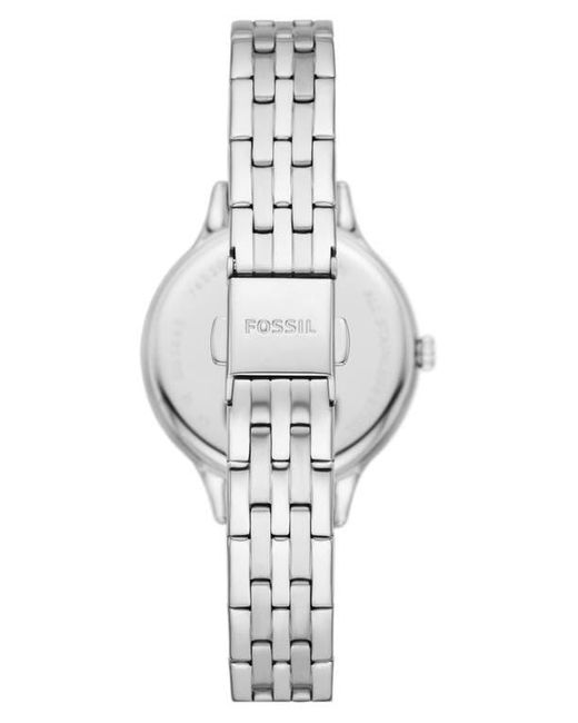 Fossil Laney Three-Hand Bracelet Watch, 34Mm in Metallic for Men | Lyst