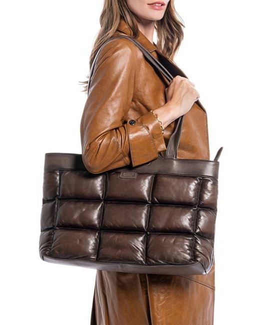 Old Trend Puff Clover Leather Tote Bag in Purple | Lyst