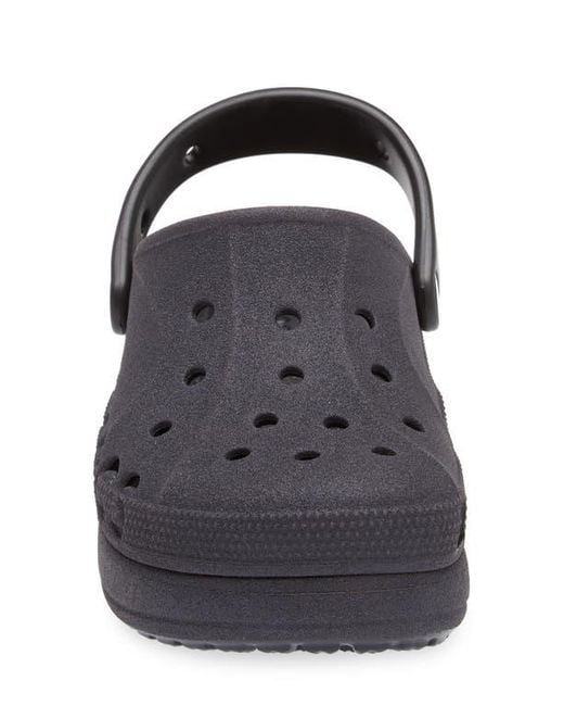 Crocs™ Baya Platform Glitter Clog in Gray | Lyst