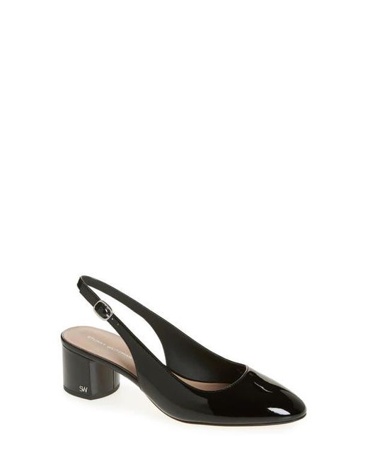 Stuart Weitzman Bridget Slingback Pump in Black | Lyst