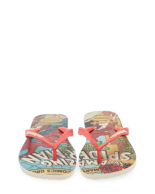 Havaianas X Marvel Flip Flop in White for Men | Lyst