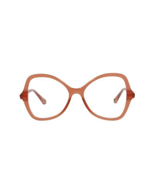 Chloé 52Mm Core Oversize Optical Frames in Brown | Lyst