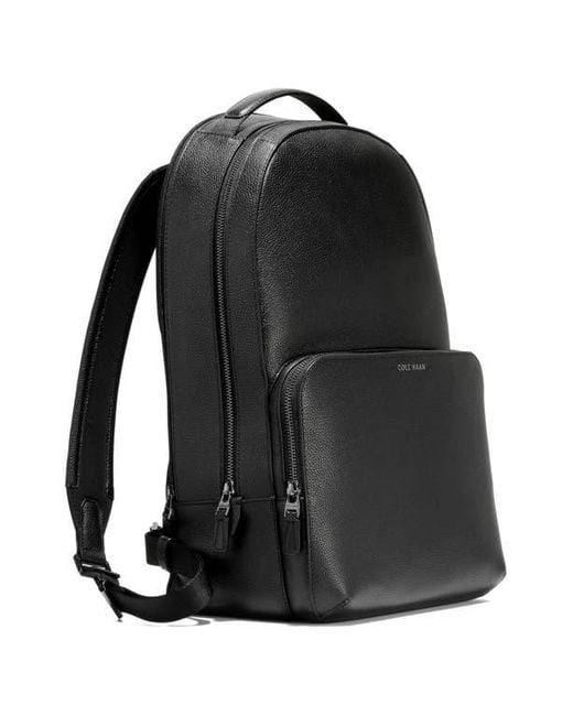 Cole Haan Matthews Leather Backpack in Black | Lyst