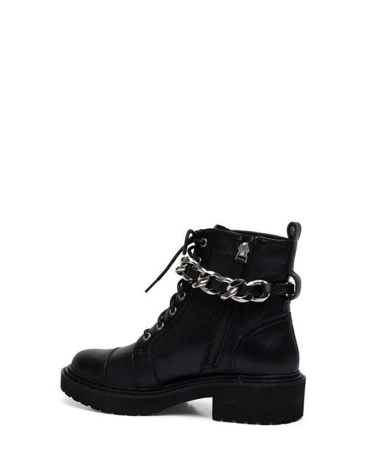 Linea Paolo Thexton Chain Lace-Up Boot in Black | Lyst