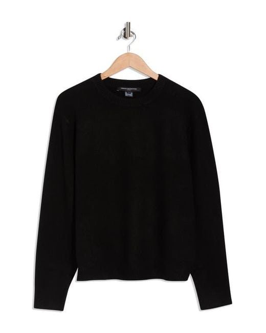 French Connection Emilia Crewneck Sweater in Black | Lyst