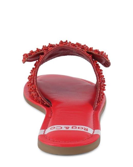 Rag & Co Pipa Slide Sandal in Red | Lyst