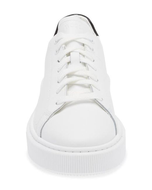 BOSS Hybrid Leather Sneakers in White for Men | Lyst