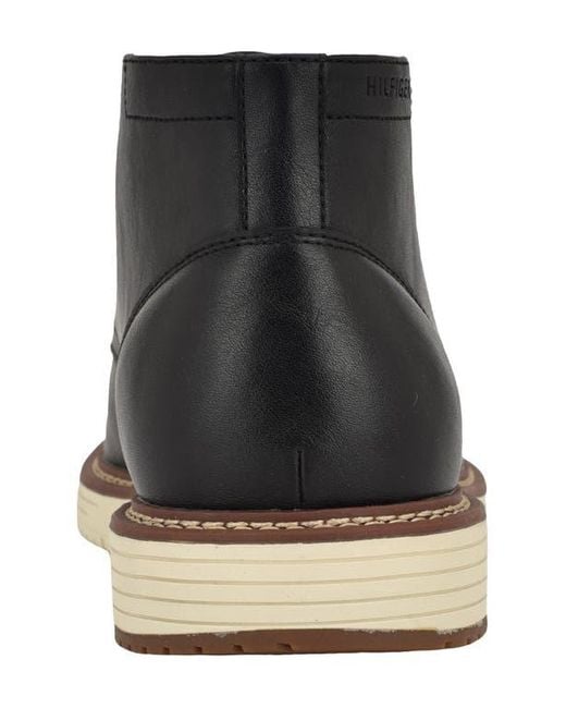 Tommy Hilfiger Harbin Chukka Boot in Black for Men | Lyst