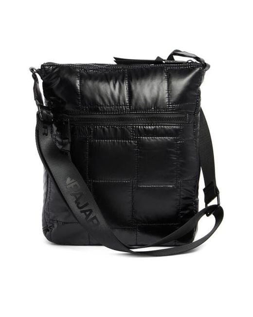 Pajar Quilted Nylon Crossbody Bag in Black | Lyst