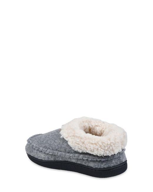 GAAHUU Faux Shearling Lined Slipper in Gray | Lyst