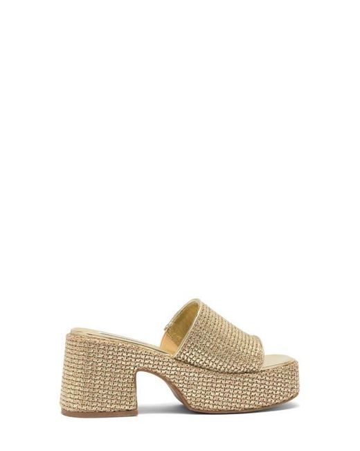 Steve Madden Reign Platform Mule in Natural | Lyst