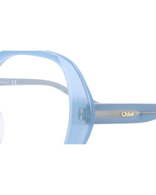 Chloé 53Mm Core Oversize Optical Frames in Blue | Lyst