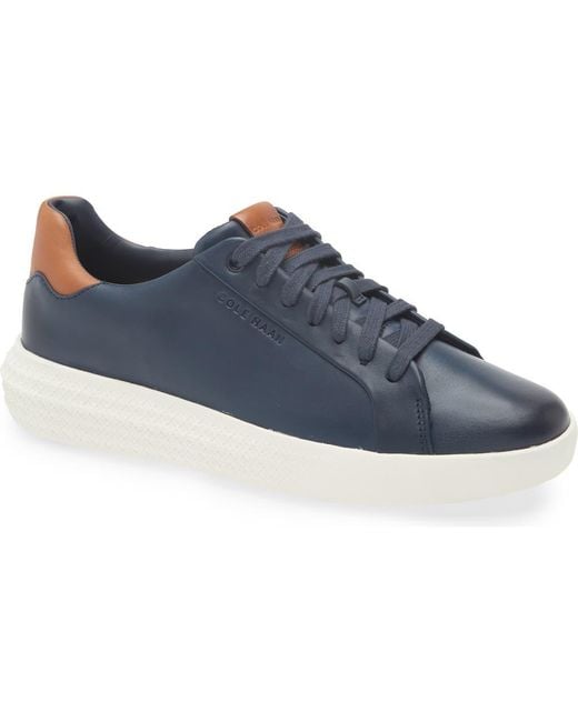 Cole Haan Grand Hurrion Cup Ltt Low Top Sneaker in Blue for Men | Lyst