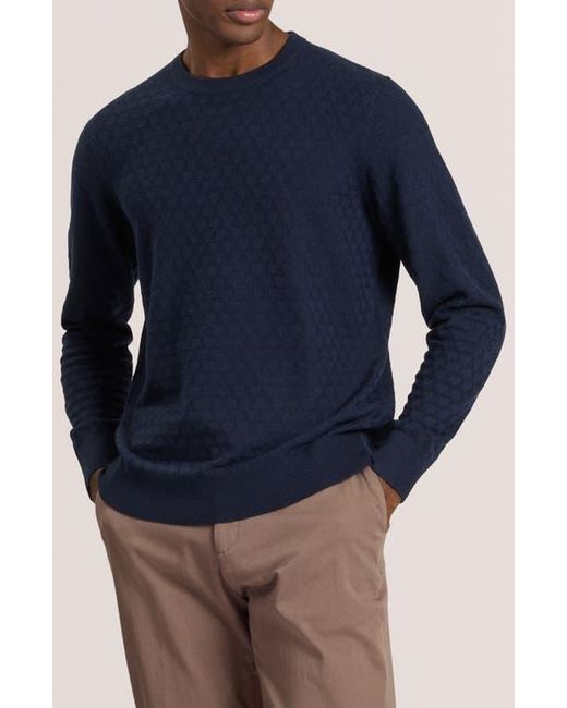 Ted Baker 'T' Stitch Crewneck Sweater in Blue for Men | Lyst