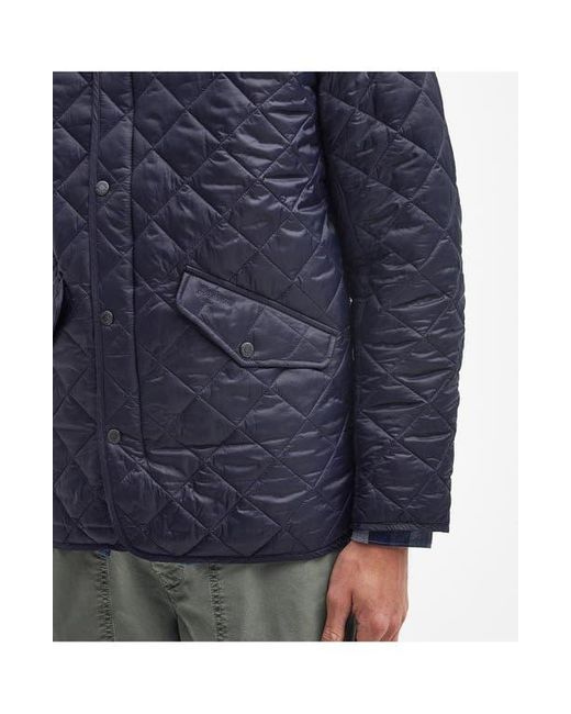 Barbour Mod Chelsea Quilted Jacket in Blue for Men | Lyst
