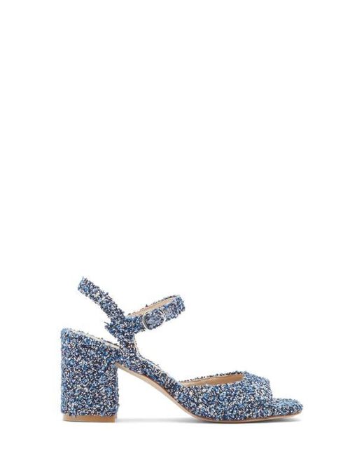 Stuart Weitzman Tia 75 Block Heel Sandal in Blue | Lyst
