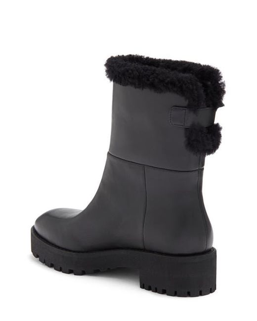 Stuart Weitzman Genuine Shearling Cooper Chill Bootie in Black | Lyst