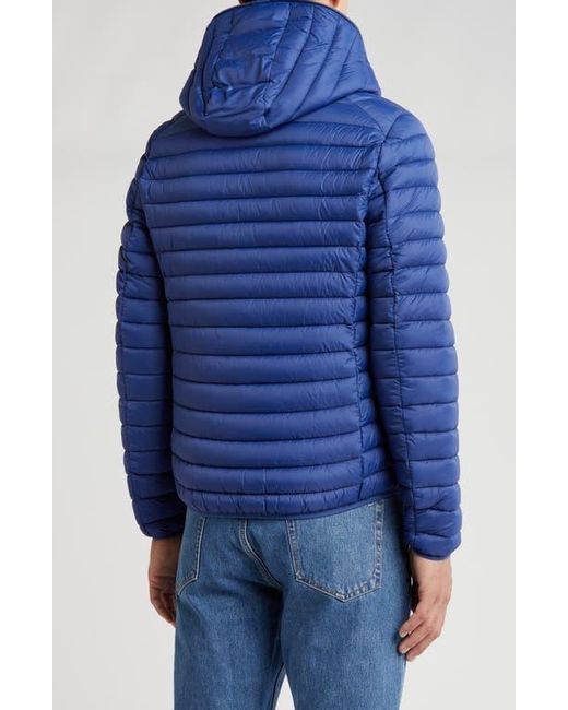 Save The Duck Water Repellent Hooded Packable Puffer Jacket in Blue for ...
