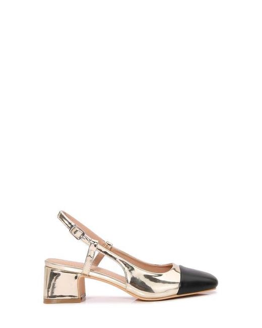 BERNESS Bethany Slingback Pump in Natural | Lyst