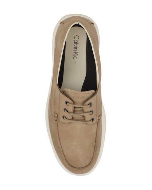 Calvin Klein Januse Boat Shoe in Brown for Men | Lyst