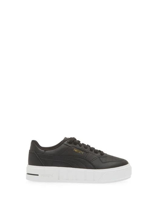 PUMA Chunky Platform Leather Sneakers in Black | Lyst
