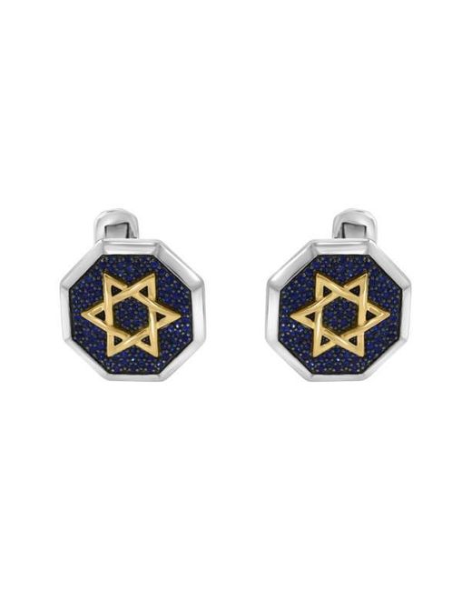 Effy Star Of David Cuff Links in Blue for Men | Lyst