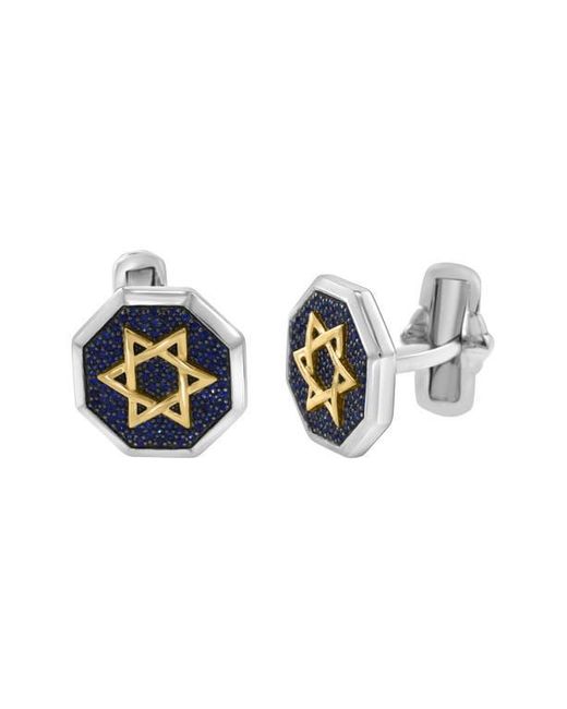 Effy Star Of David Cuff Links in Blue for Men | Lyst