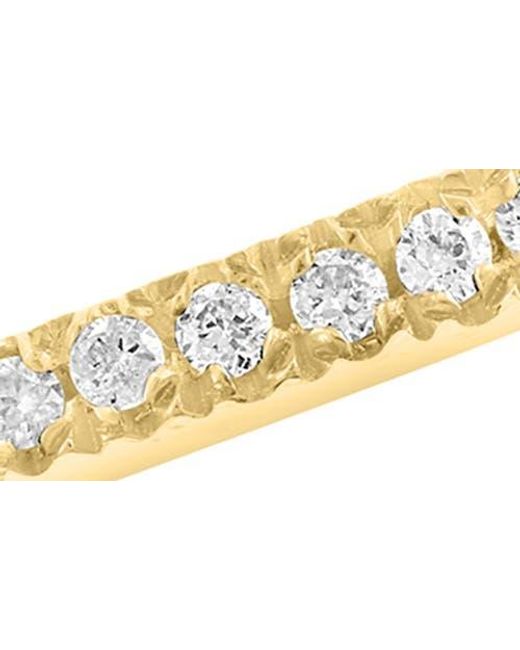 Effy 14K Diamond Wave Band Ring in Metallic | Lyst