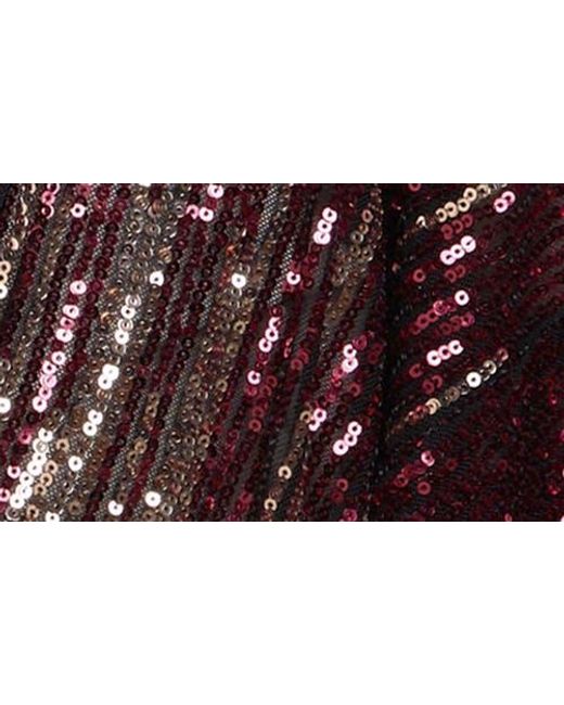 Saachi Sequin Party Duster in Brown | Lyst
