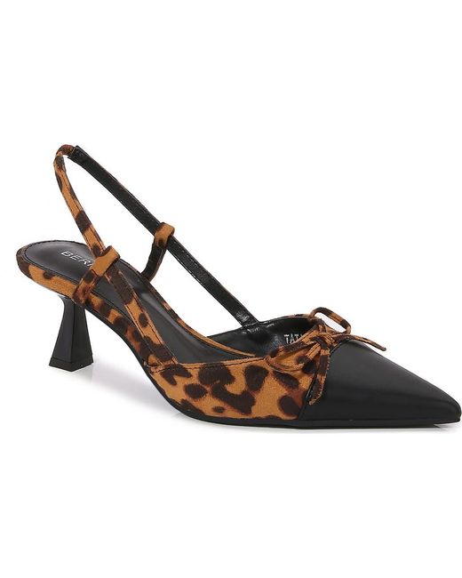 BERNESS Tatiana Slingback Pump in Brown | Lyst