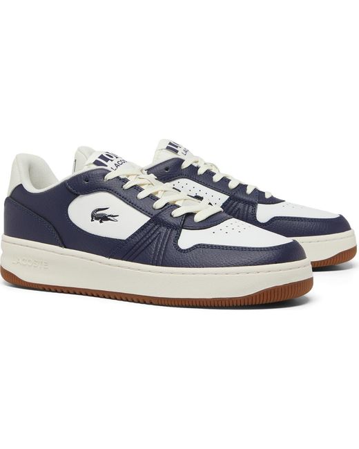Lacoste L001 Set 224 Leather Sneaker in Blue for Men | Lyst
