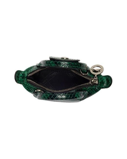 Longchamp Le Pliage Cuir Croc Embossed Extra Small Crossbody Bag in ...