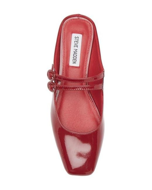 Steve Madden Remee Mary Jane Mule in Red | Lyst