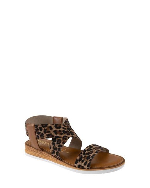 Italian Shoemakers Priola Sandal in Brown | Lyst